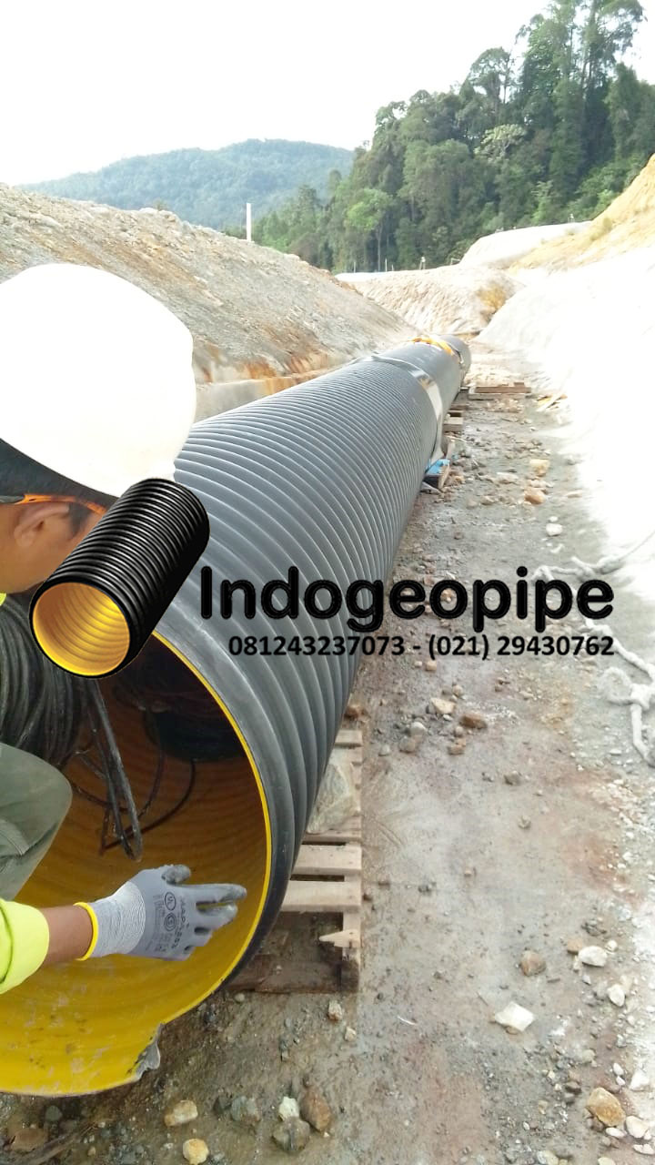 Pemasangan Pipa HDPE Spiral di Lahan Tambang – Indogeopipe
