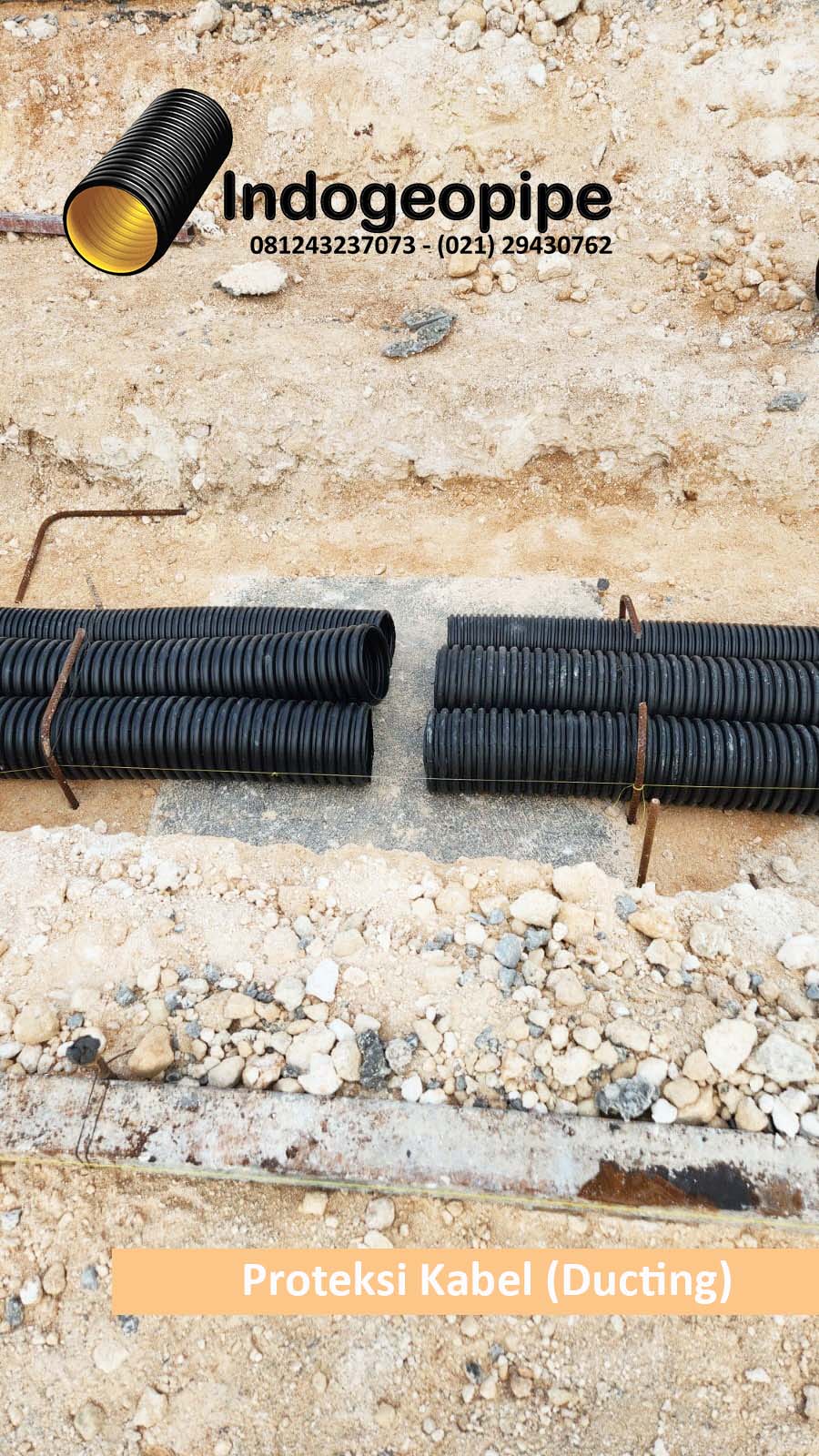 Ducting Kabel Pipa HDPE Corrugated – Indogeopipe