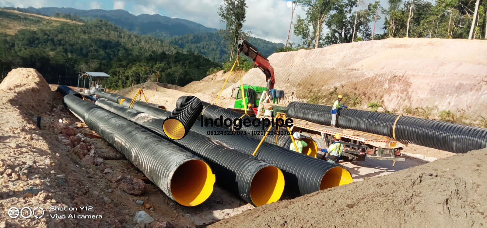Pemasangan Pipa HDPE Spiral untuk Konstruksi Tambang – Indogeopipe